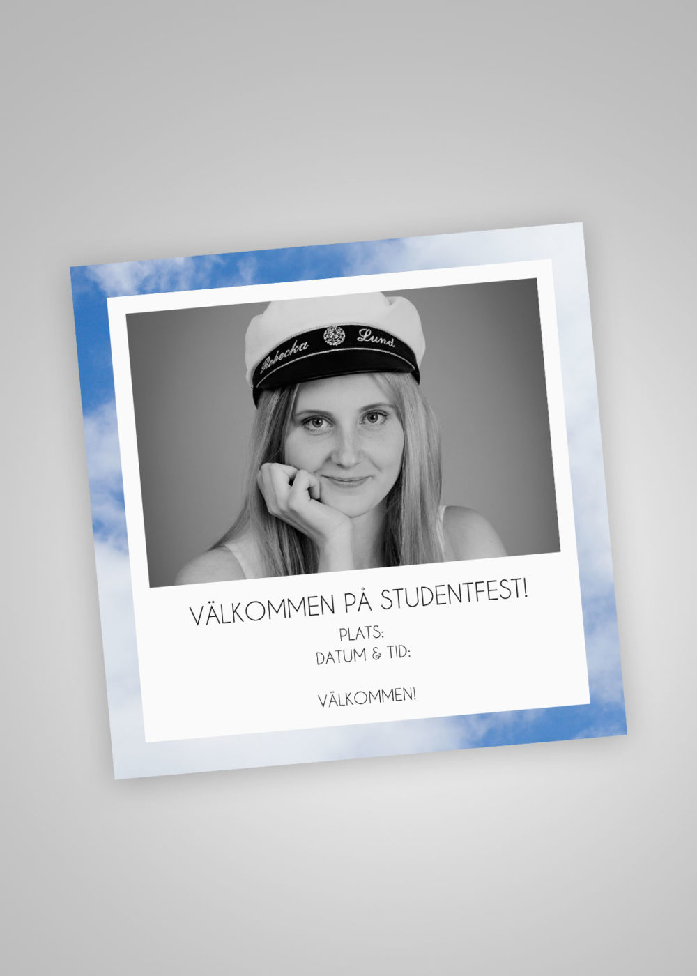 Inbjudningskort Student – KMH Fotografi – Fotograf i Piteå, Norrbotten