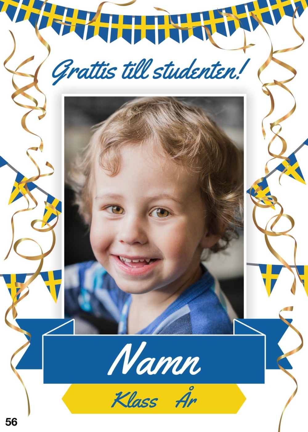 Studentskylt & Studentplakat 50×70 cm – Mall 56 – KMH Fotografi ...